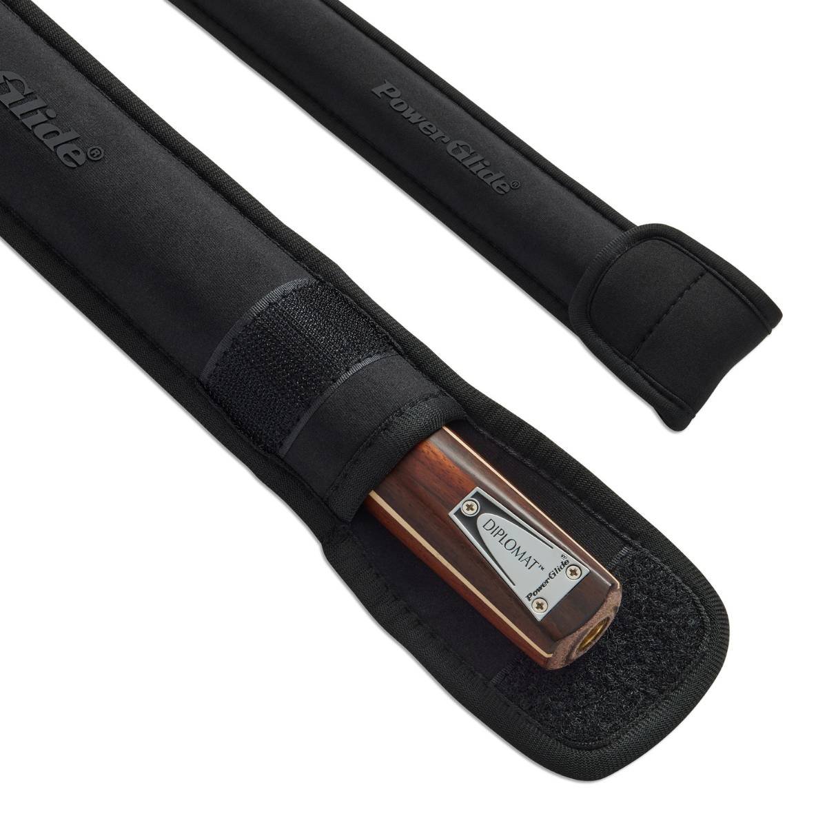 PowerGlide Soft Cue Case Skuba Black For 1 Piece Snooker & Pool Cues 5 ...