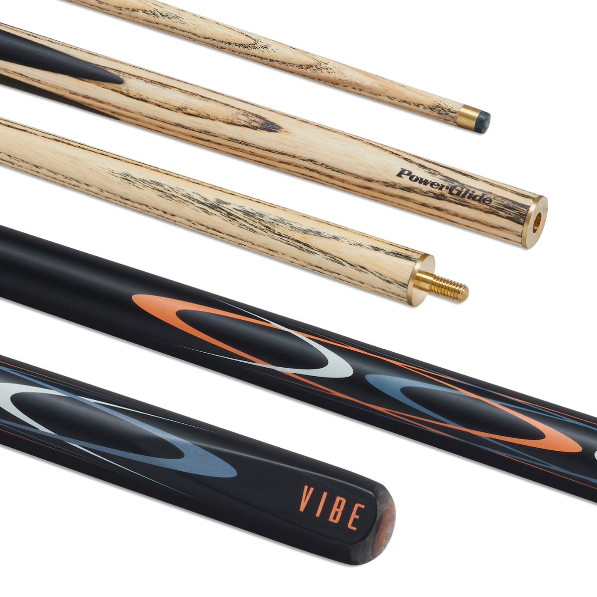PowerGlide Snooker & Pool Cue Centre Jointed Vibe 57" 145cm – TableTime ...