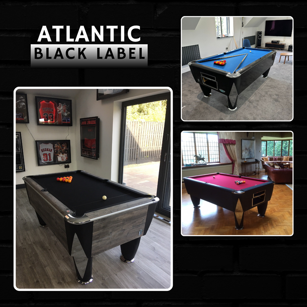 SAM Atlantic Champion English Pool Table Black Label Edition 6ft & 7ft ...